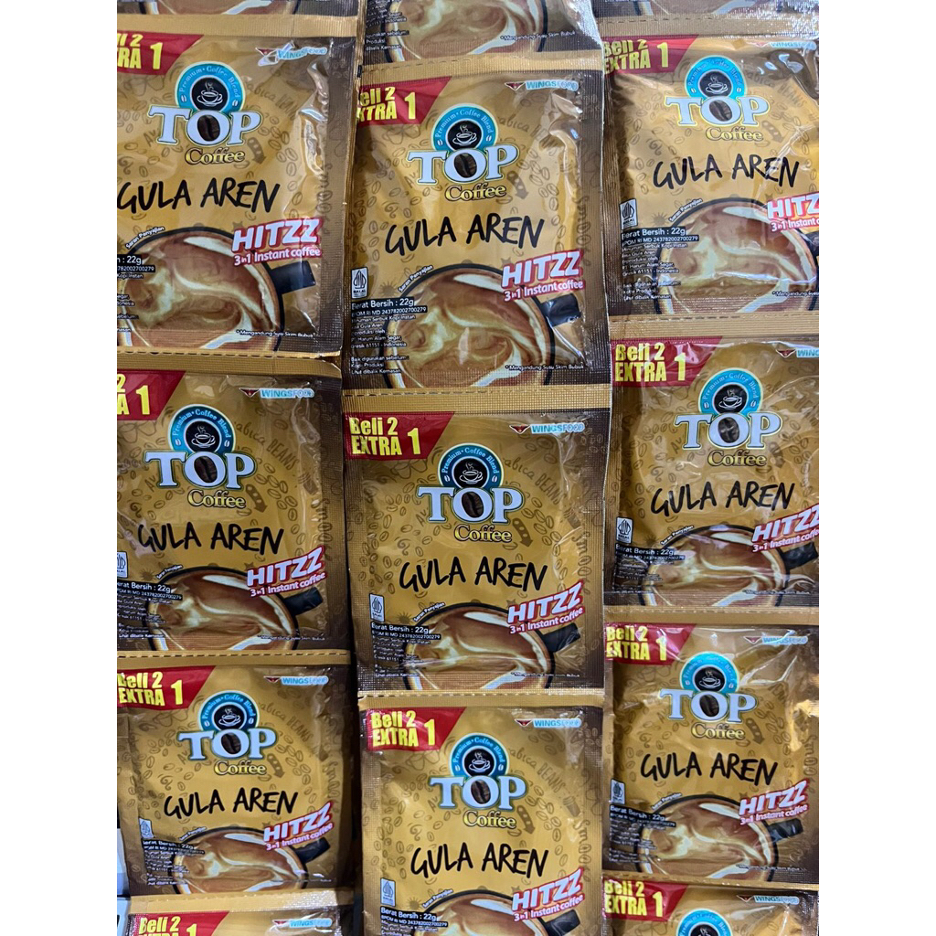 Jual Kopi TOP Coffe Gula Aren Kemasan Sachet 22gram (isi lebih banyak ...