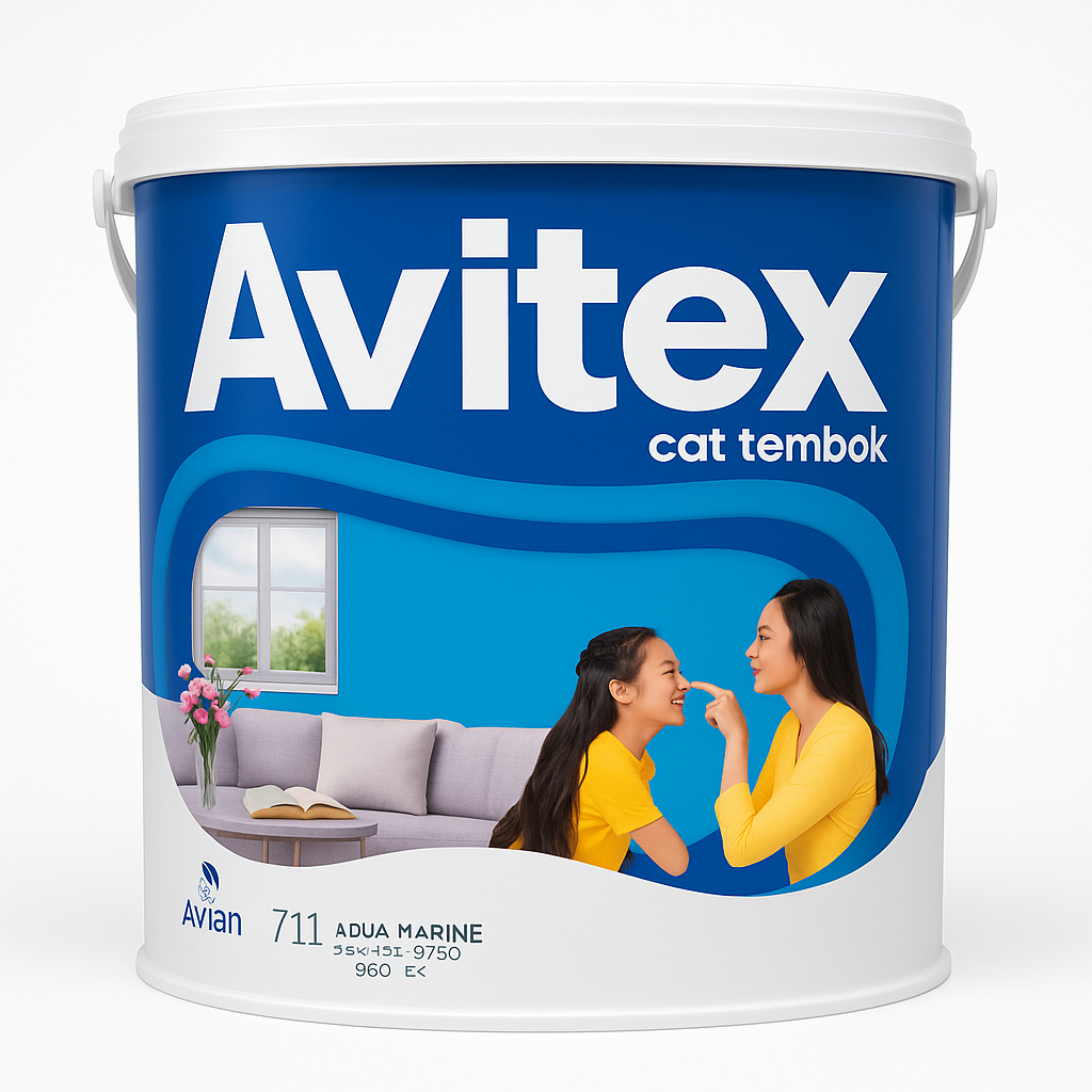 Jual Avitex Cat Tembok 5kg Murah/Cat Tembok Avitex Warna Lengkap 5kg ...
