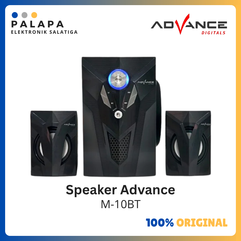 Jual Speaker Aktif Advance M10BT Bluetooth Xtra Bass – RMS 35W, USB/SD ...