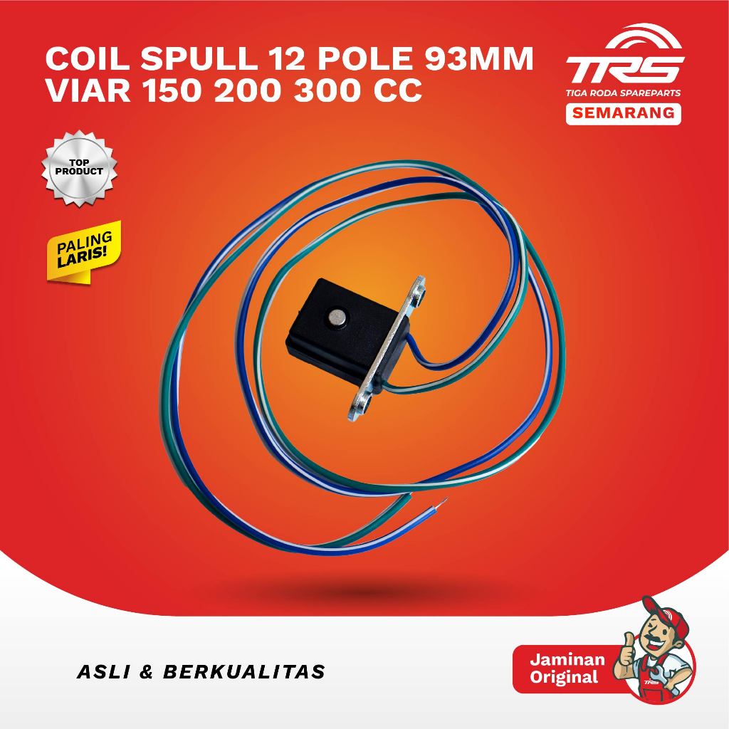 Jual TRS Coil Spull 12 Pole 93mm Spull Pengapian Motor Roda Tiga Viar ...