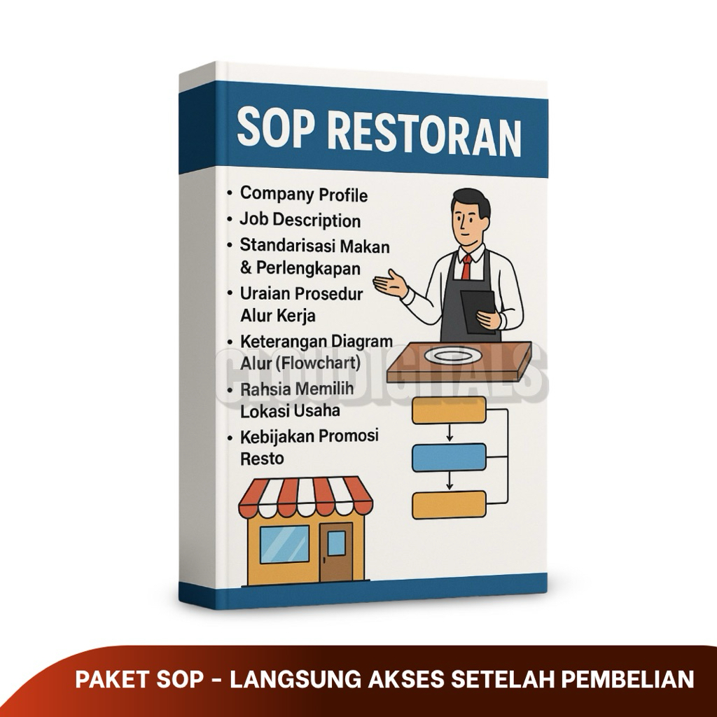 Jual PAKET SOP RESTORAN: Standar Operasional Prosedur Usaha Bisnis ...
