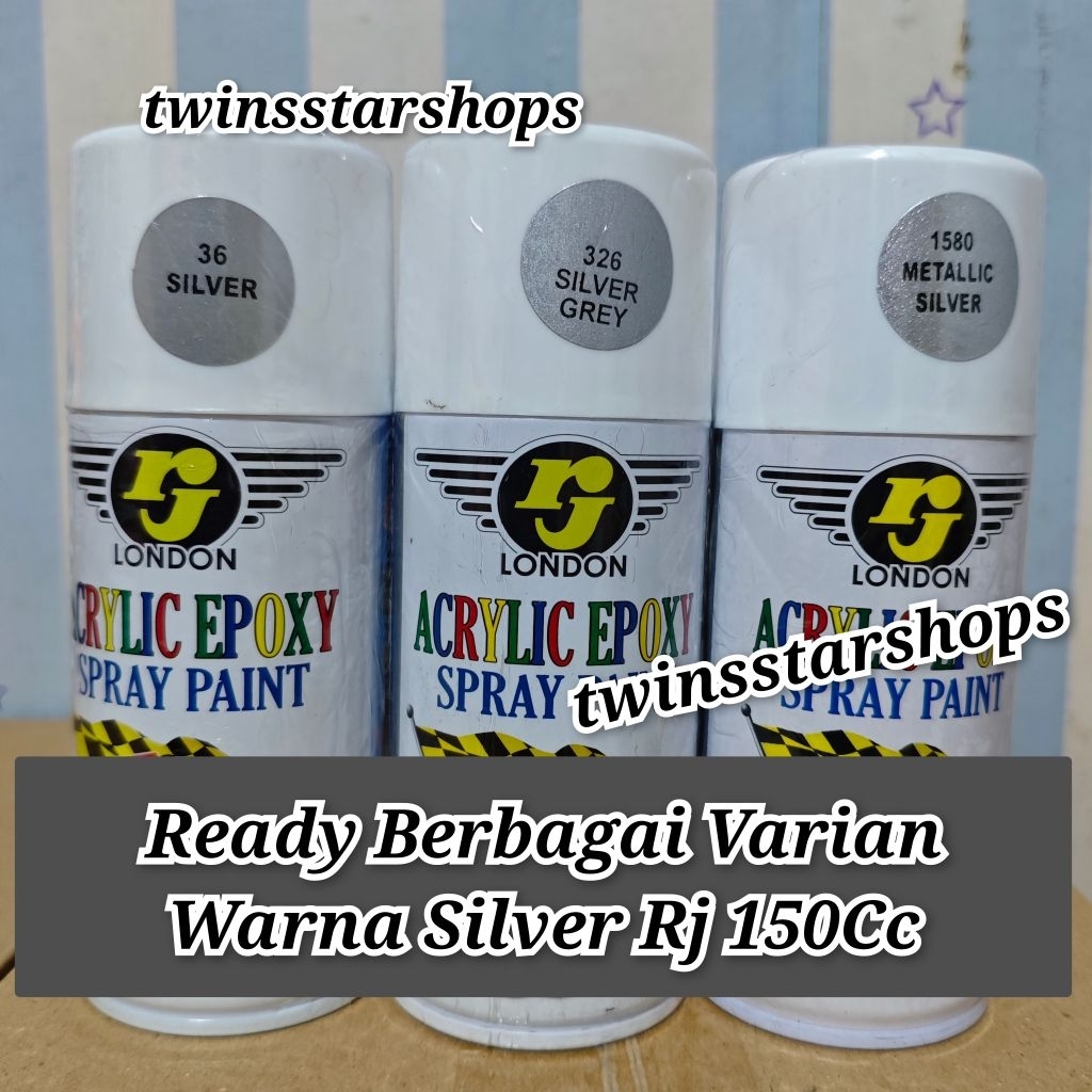 Jual Pilok Pylox Cat Rj Varian Warna Silver 36 Metalik 1580 Silper Grey ...
