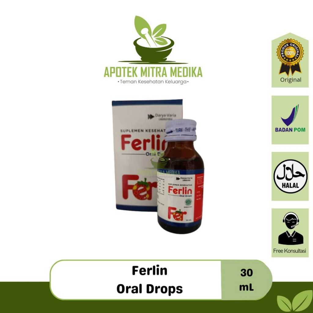 Jual Ferlin Oral Drops 30 Ml -Suplement Kesehatan | Shopee Indonesia