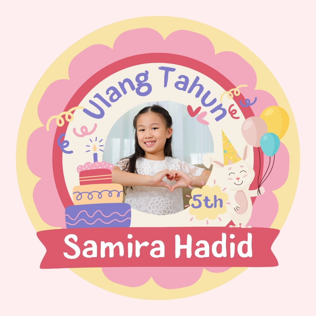 Jual Stiker Ulang Tahun anak /custom/foto anak/ lucu/bulat | Shopee ...