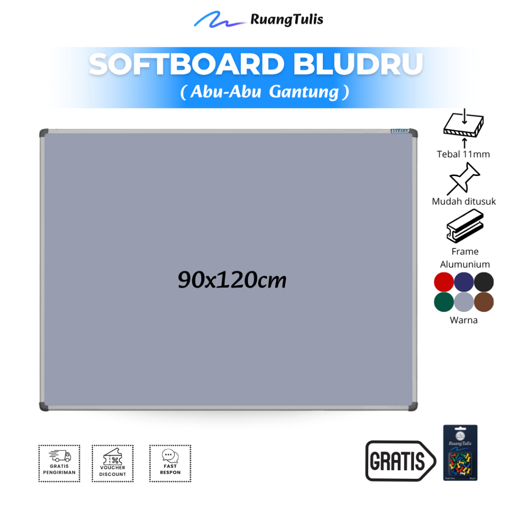Jual Sakana Softboard / Cork Board / Pin Board / Vision Board / Papan ...