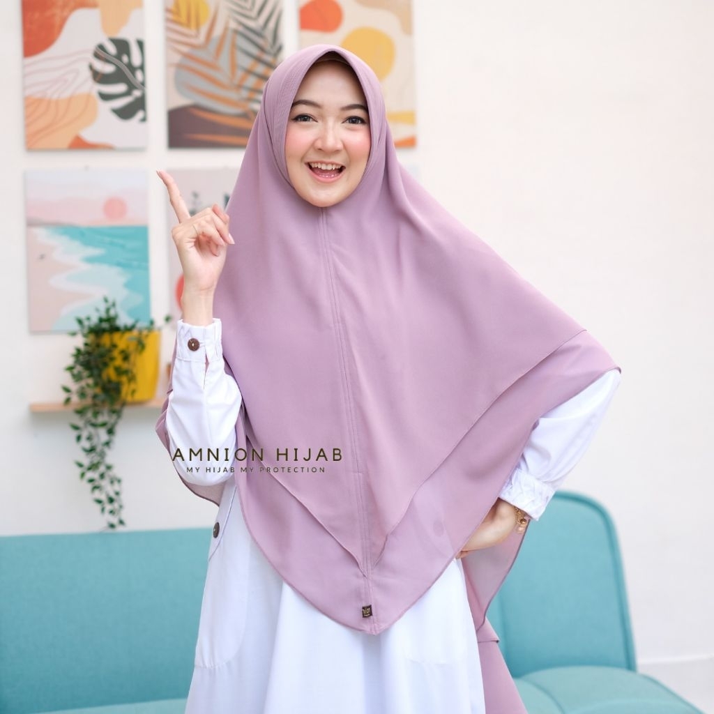 Jual KHIMAR SYARI CERUTY BABYDOLL PREMIUM 2 LAYER ADEEVA BY AMNION HIJAB (ANTI GERAH, BAHAN ...