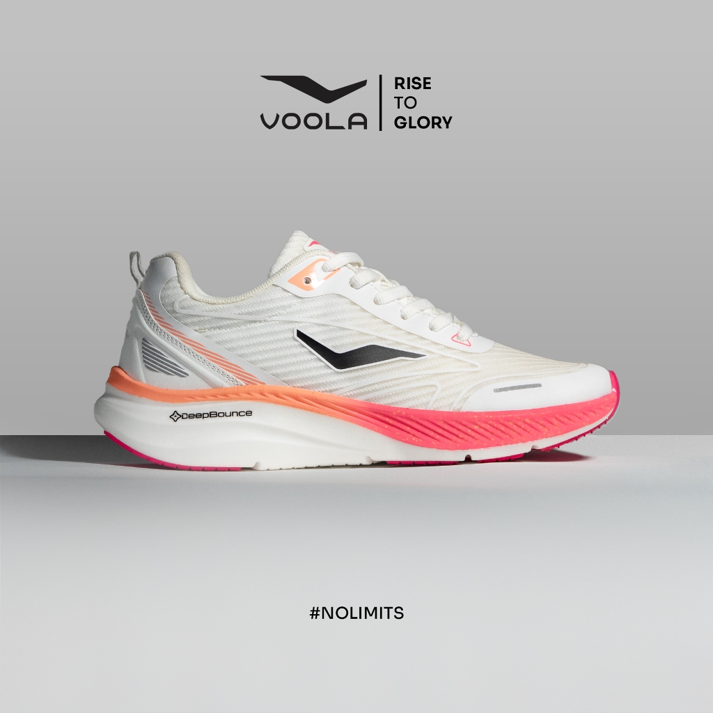 Jual Voola Sepatu Lari Running Shoes Wanita Urbease Vista White / Pink ...