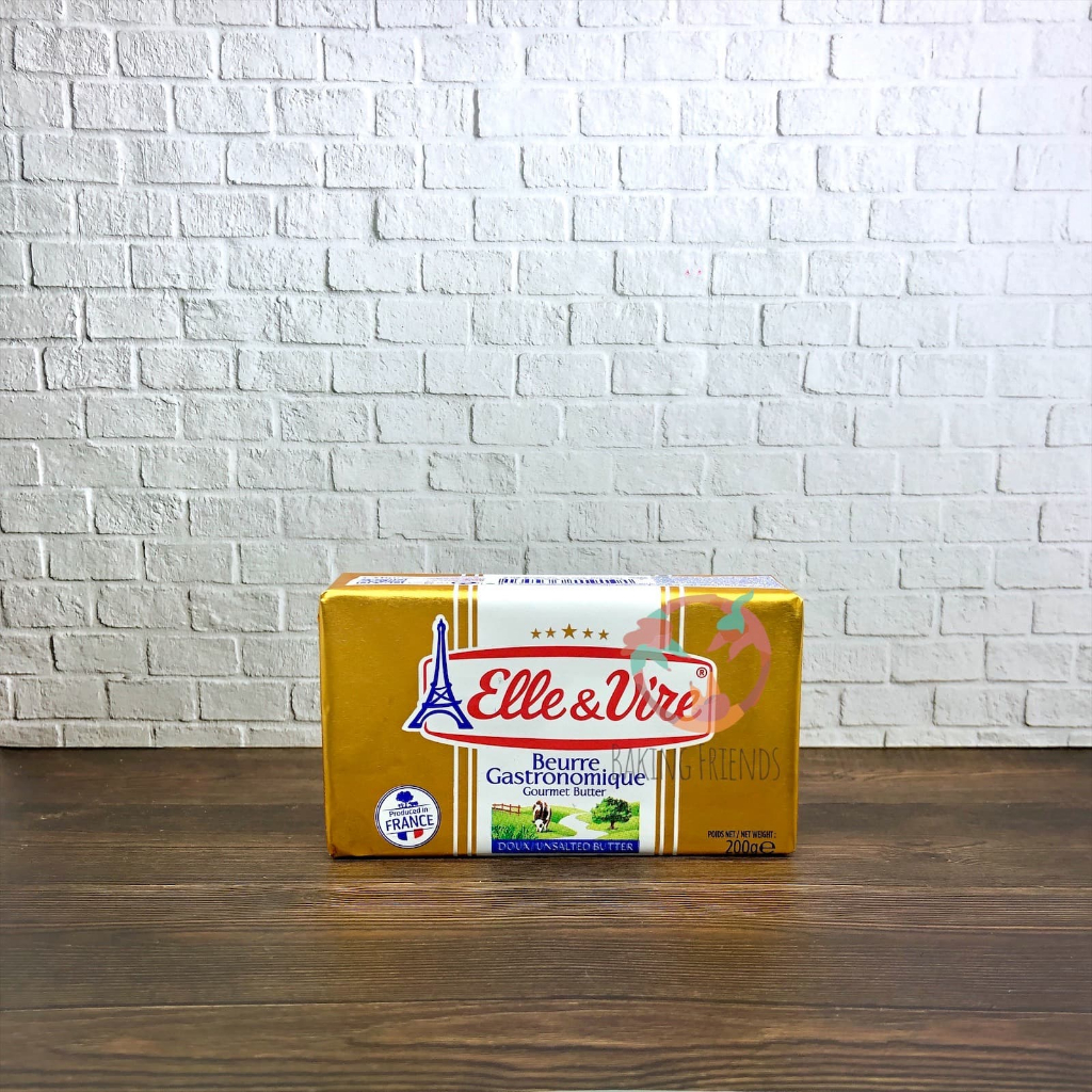 Jual ELLE & VIRE UNSALTED BUTTER 200 GR / Unsalted Butter Carton an ...