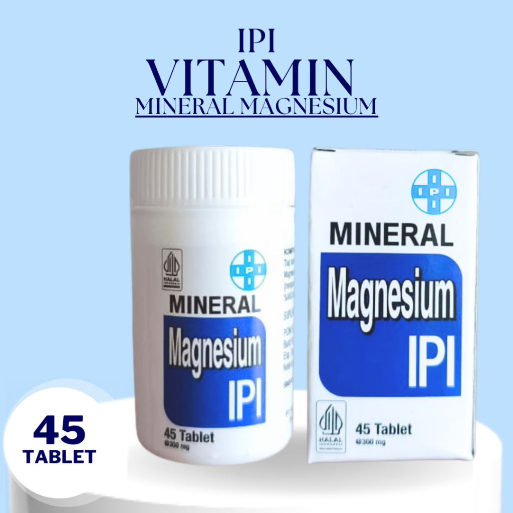 Jual VITAMIN IPI Mineral Magnesium (Isi 45 Tablet): Jaga Otot, Saraf ...