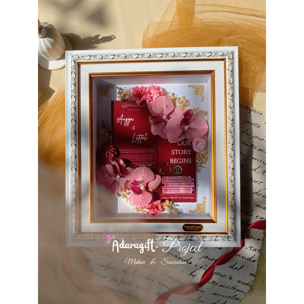 Jual Mahar Nikah Dobel Persegi Frame Ukir | Shopee Indonesia
