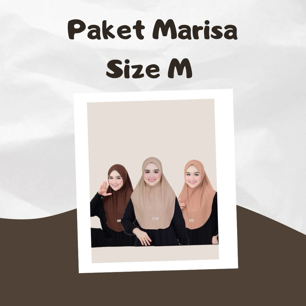 Jual Paket MARISA M dan S - Tulis warna di opsional bisa pilih hijab ...