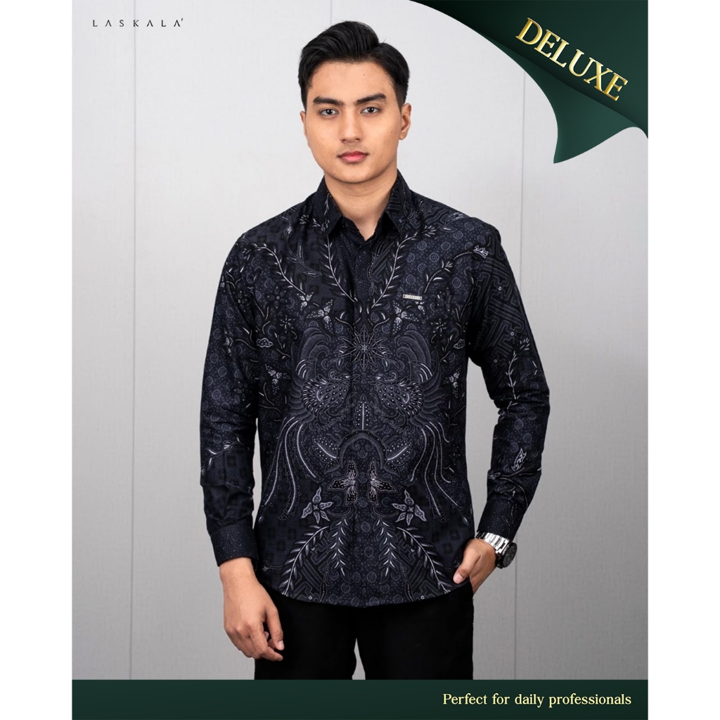 Jual Laskala Batik Premium Cendana Kemeja Batik Pria Slimfit Lengan ...