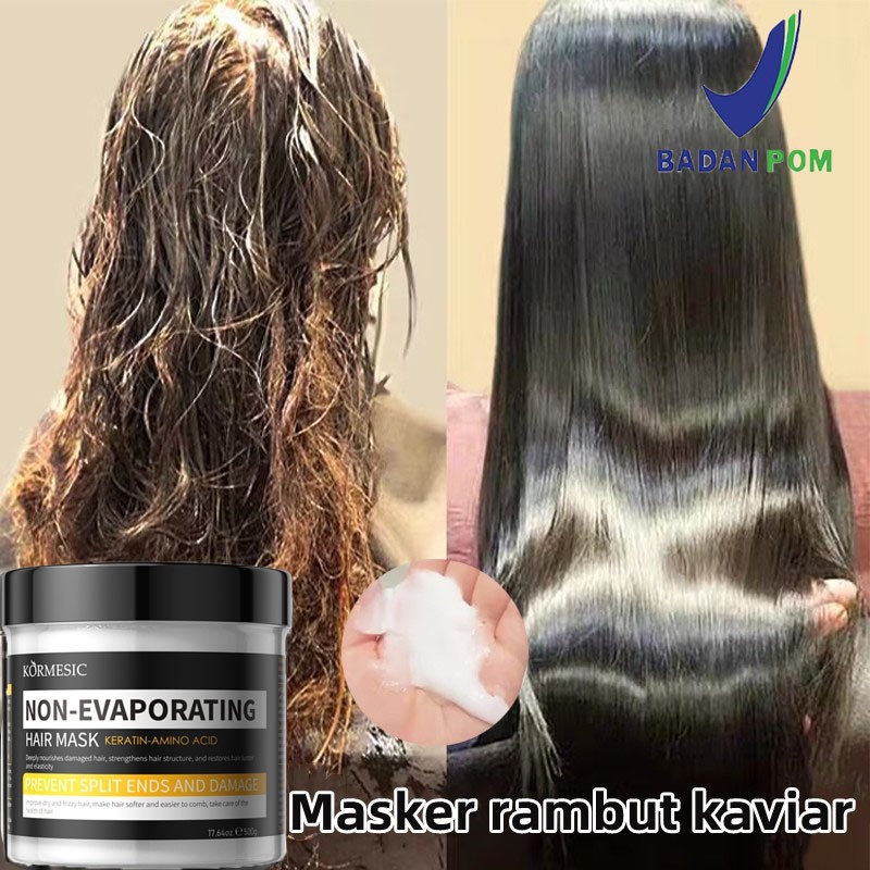 Jual BPOM Hair Mask Masker Rambut Kaviar Keratin Hair Treatment 500G ...