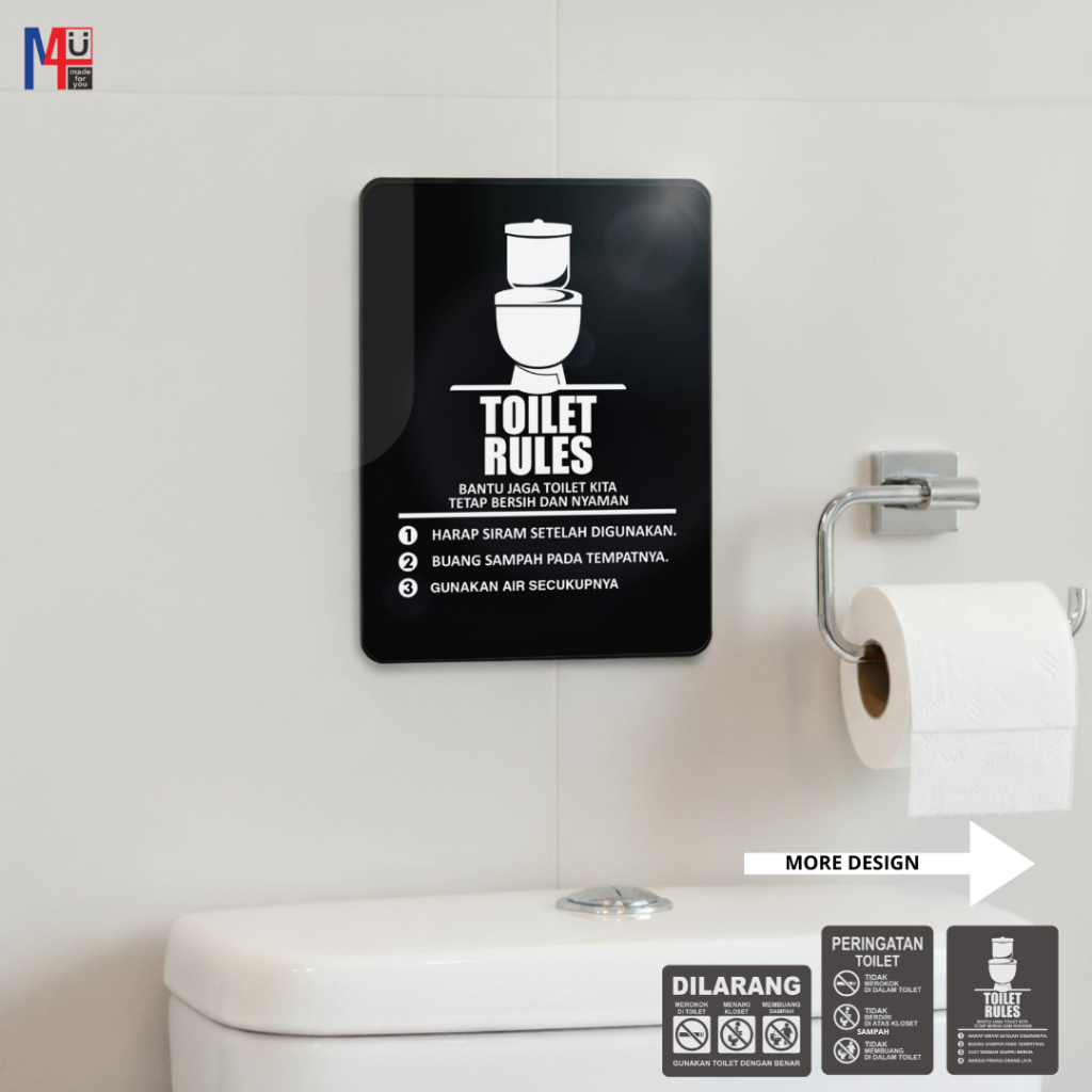 Jual [ME] SIGN Rambu Toilet 20x15 Akrilik Signage Tahan Cuaca/ Papan ...