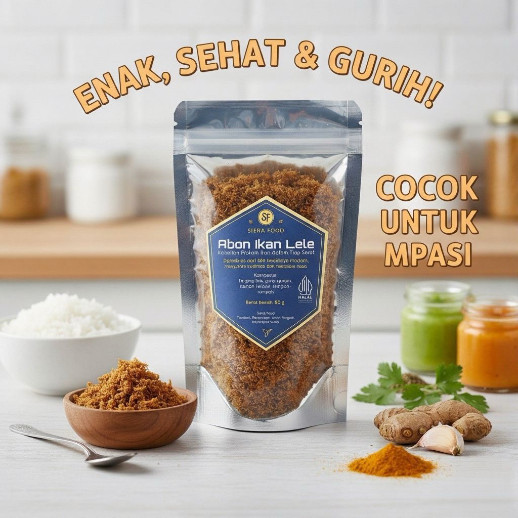 Jual Abon Ikan Lele Premium Siera Food 50g - Gurih Tinggi Protein Cocok ...