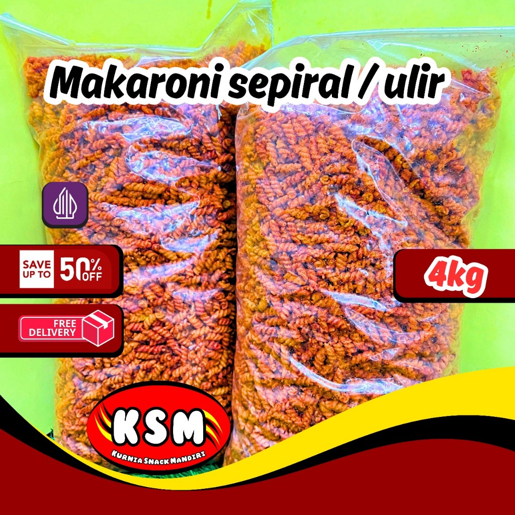Jual BAL - MAKARONI SPIRAL / SEPIRAL / MAKARONI ULIR GROSIR KSM 4000Gr ...