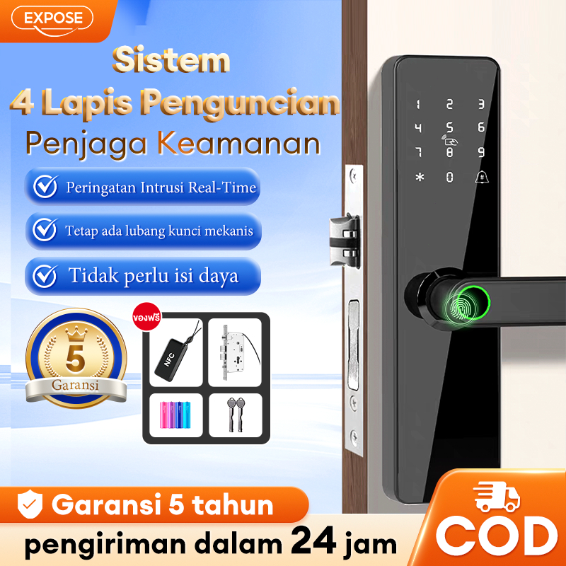 Jual Door Lock with Handle Gagang Pintu / Handle Pintu Lengkap Ukuran ...