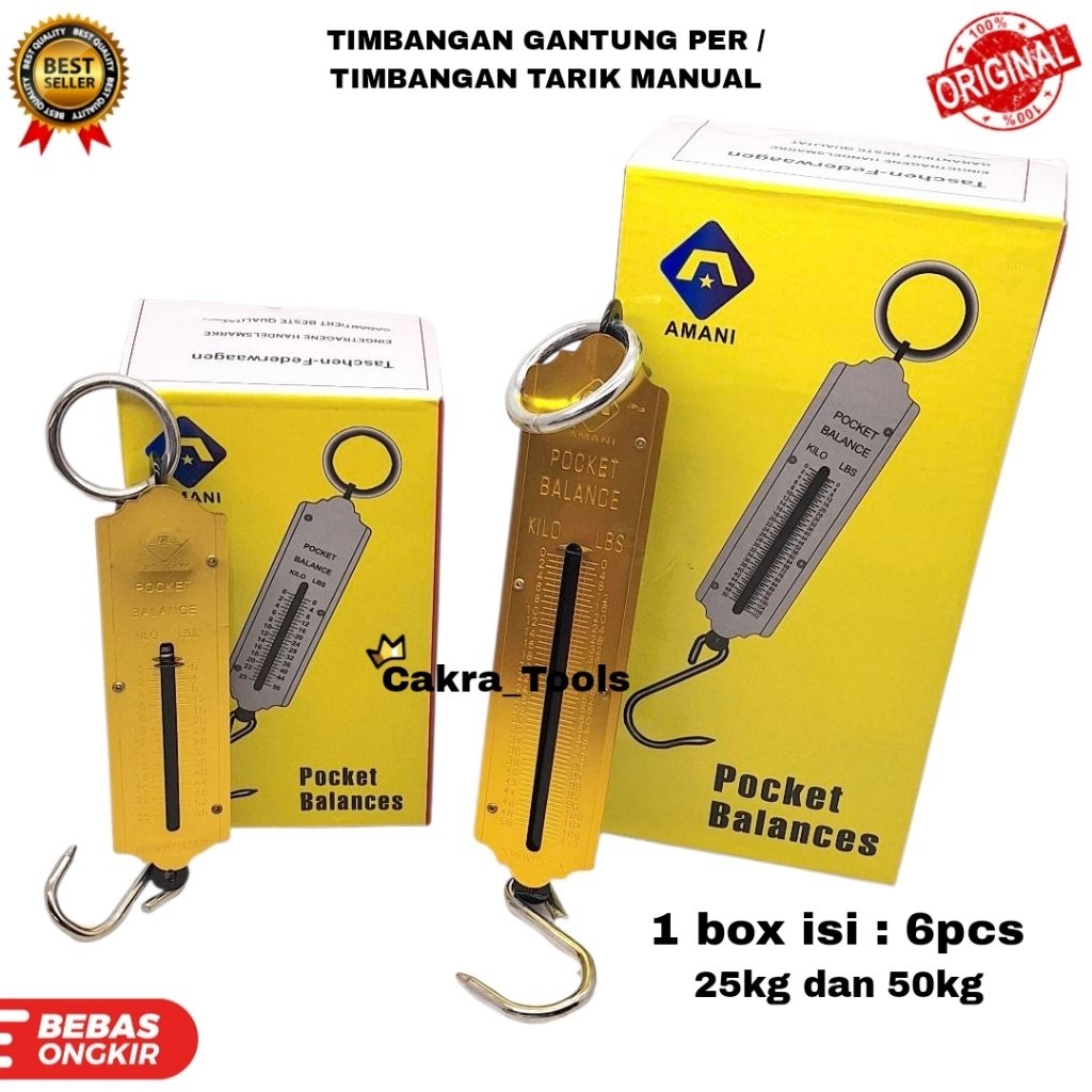 Jual TIMBANGAN GANTUNG PER / TIMBANGAN TARIK MANUAL 25 , 50KG | Shopee ...