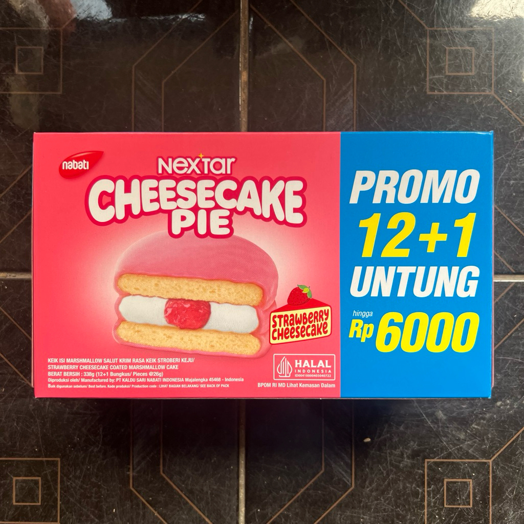 Jual Nabati Nextar Cheesecake Pie 1 Pak Box 12 Pcs - Cheese Cake ...