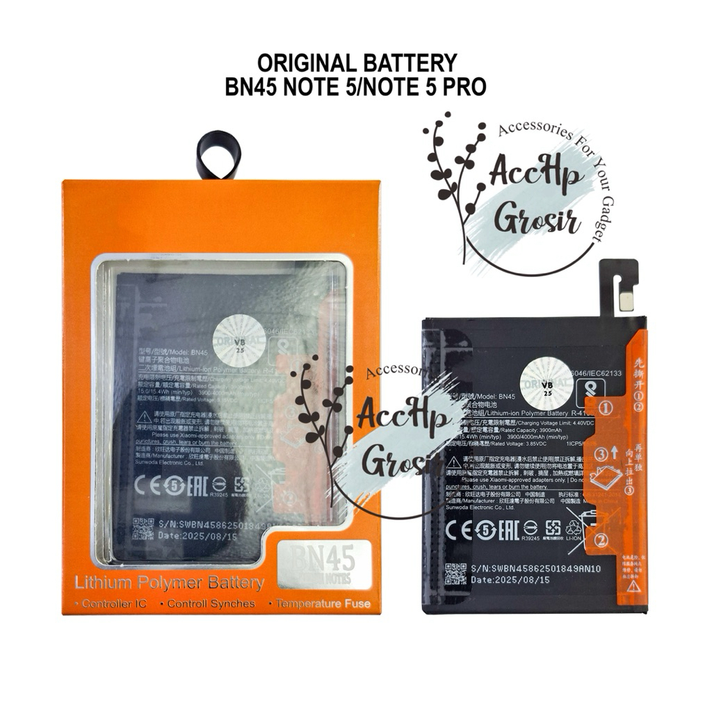 Jual Baterai Batre BN 45 Redmi Note 5 Note 5 pro Note 5 Plus BN45 ...
