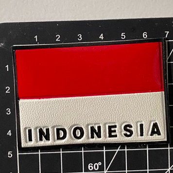 Jual stiker embos timbul logo bendera indonesia merah putih | Shopee ...