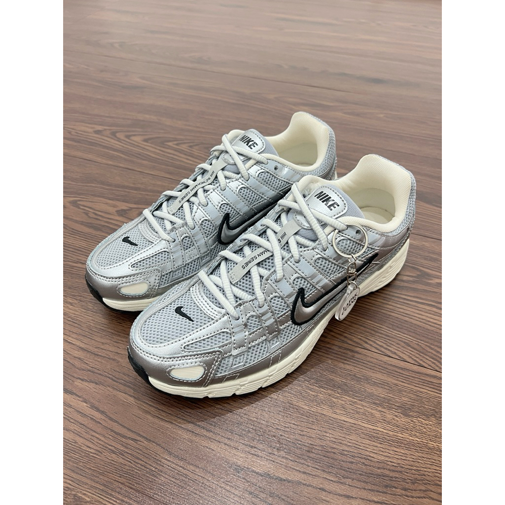 Jual Nike P6000 Metallic Silver Black GS (RESMI PT. NIKE) | Shopee ...