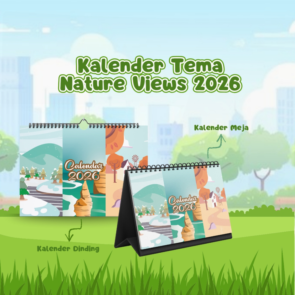 Jual [RUANG KREATIF] Kalender Dinding & Kalender Meja 2026 - NATURAL ...