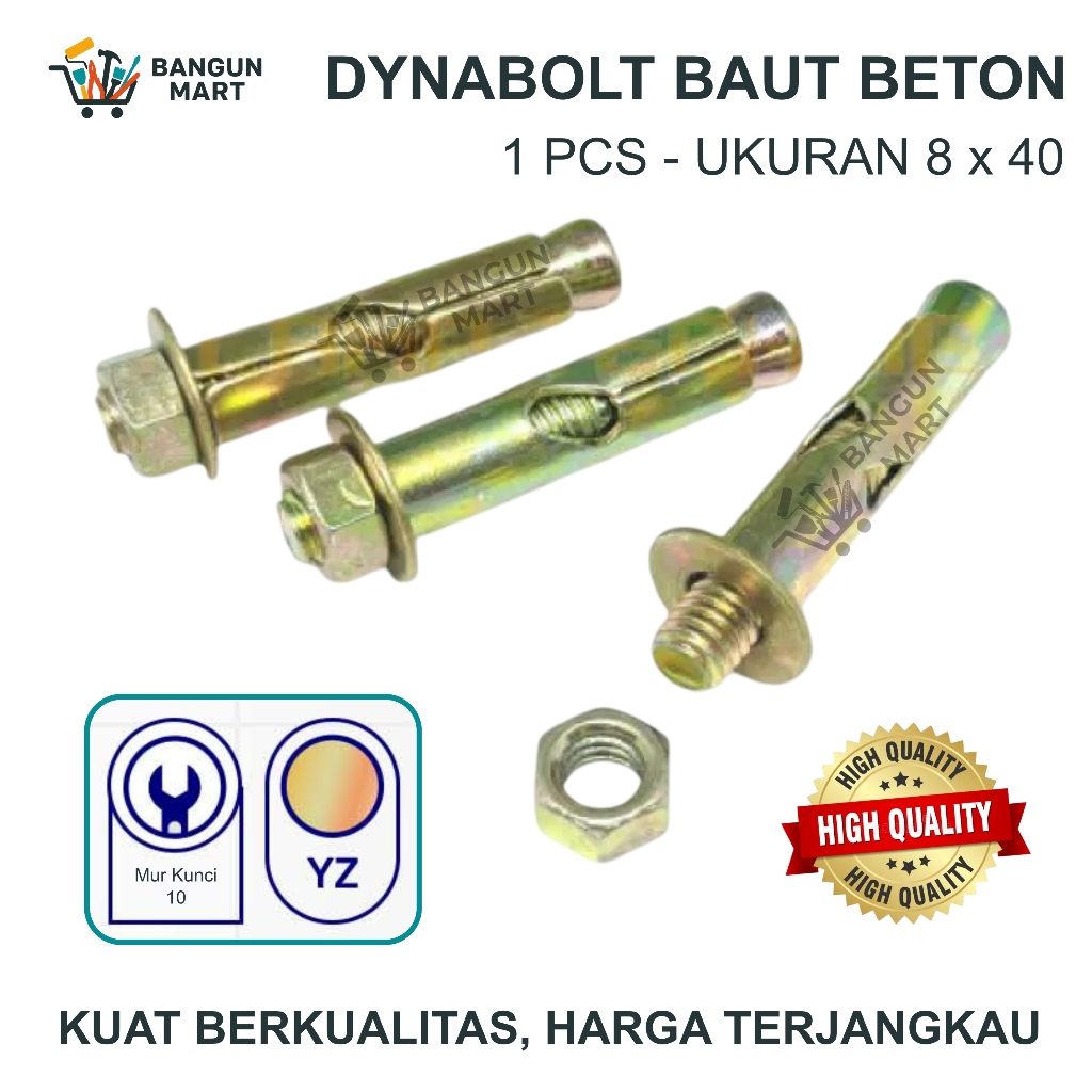Jual Baut Dynabolt Camel M8 x 40 / Anchor bolt Baut Dinabolt Tembok ...