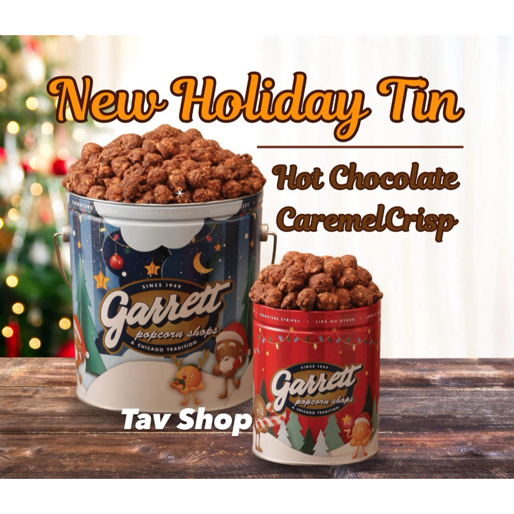 Jual Garrett Popcorn HOT CHOCOLATE LIMITED Petite Tins Sealed - Fresh ...