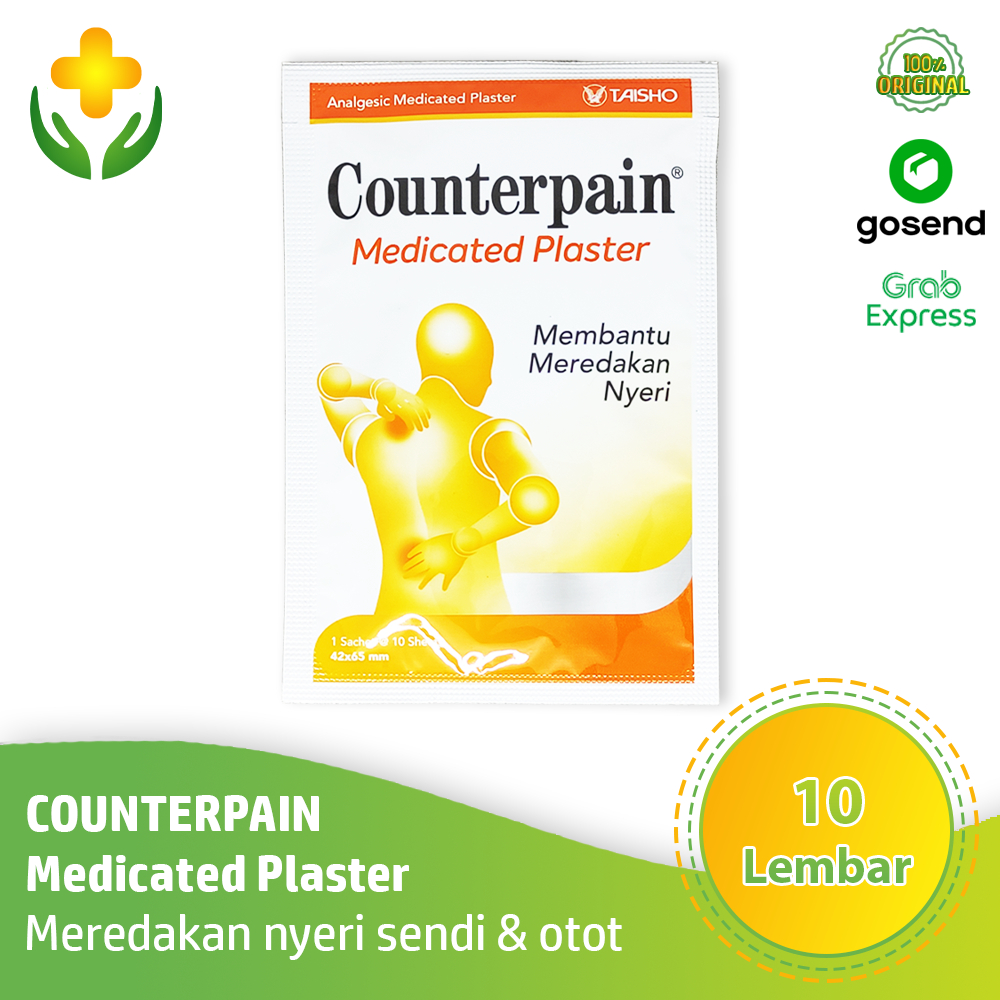 Jual Counterpain Medicated Plaster 1 Sachet Isi 10 Lembar - Koyo Pegal ...