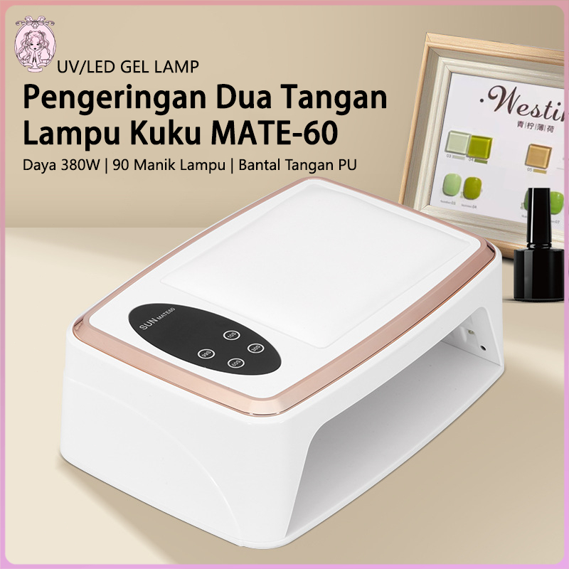 Jual Sweet. MATE-60 Lampu Kuku UV/LED 380W Sensor Gerak, Nail UV Lamp ...