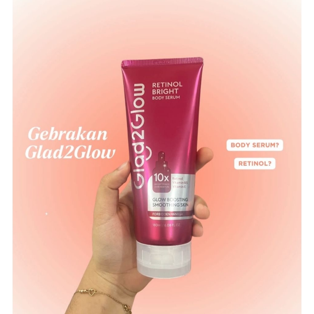 Jual Glad2Glow Body Serum Retinol Bright & Niaciamide Bright || G2G ...