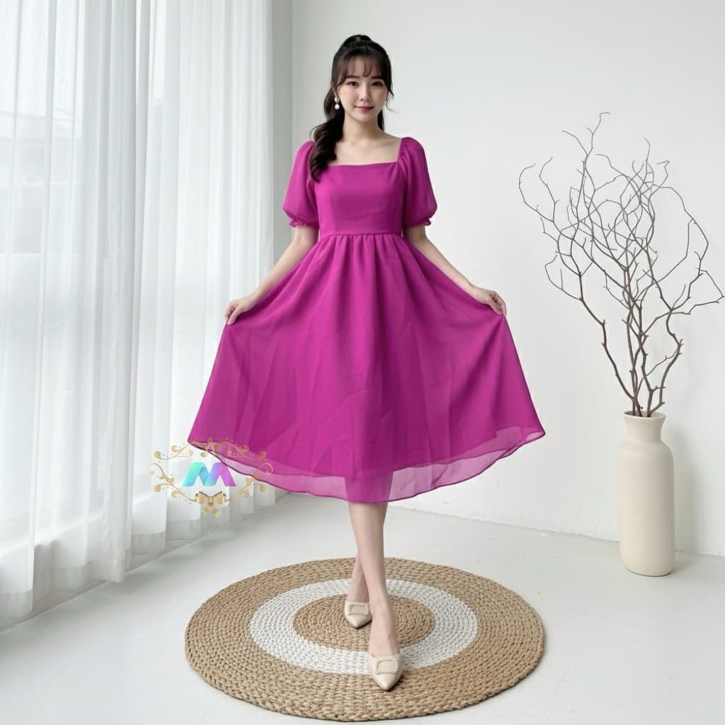 Jual MINI DRESS PUFFY ORNELA / GAUN PESTA ORGANZA FASHION / NEW DRESS ...
