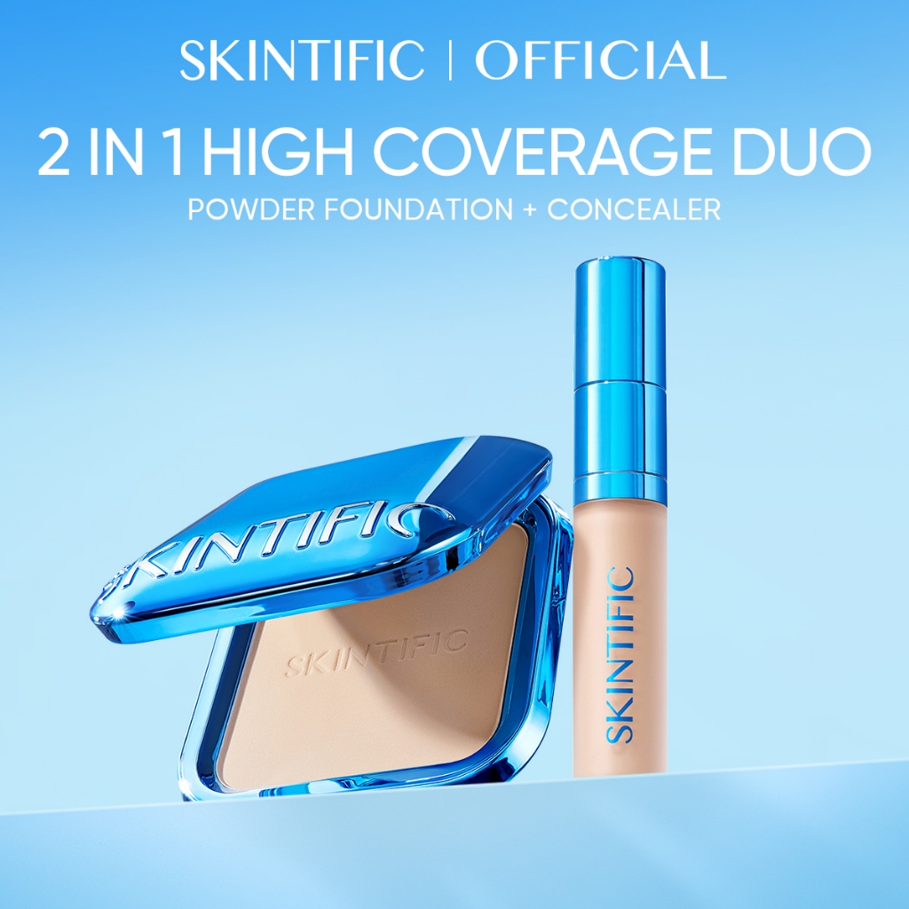 Jual SKINTIFIC - 2pcs Paket-Beauty Makeup Set | Two Way Cake Ultral ...