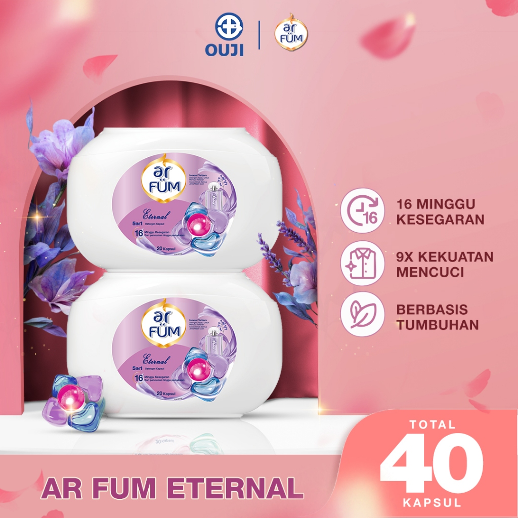 Jual BUY 1 TUB GET 1 TUB ARFUM DETERGENT CAPSULES - 40 CAPSULES TOTAL ...