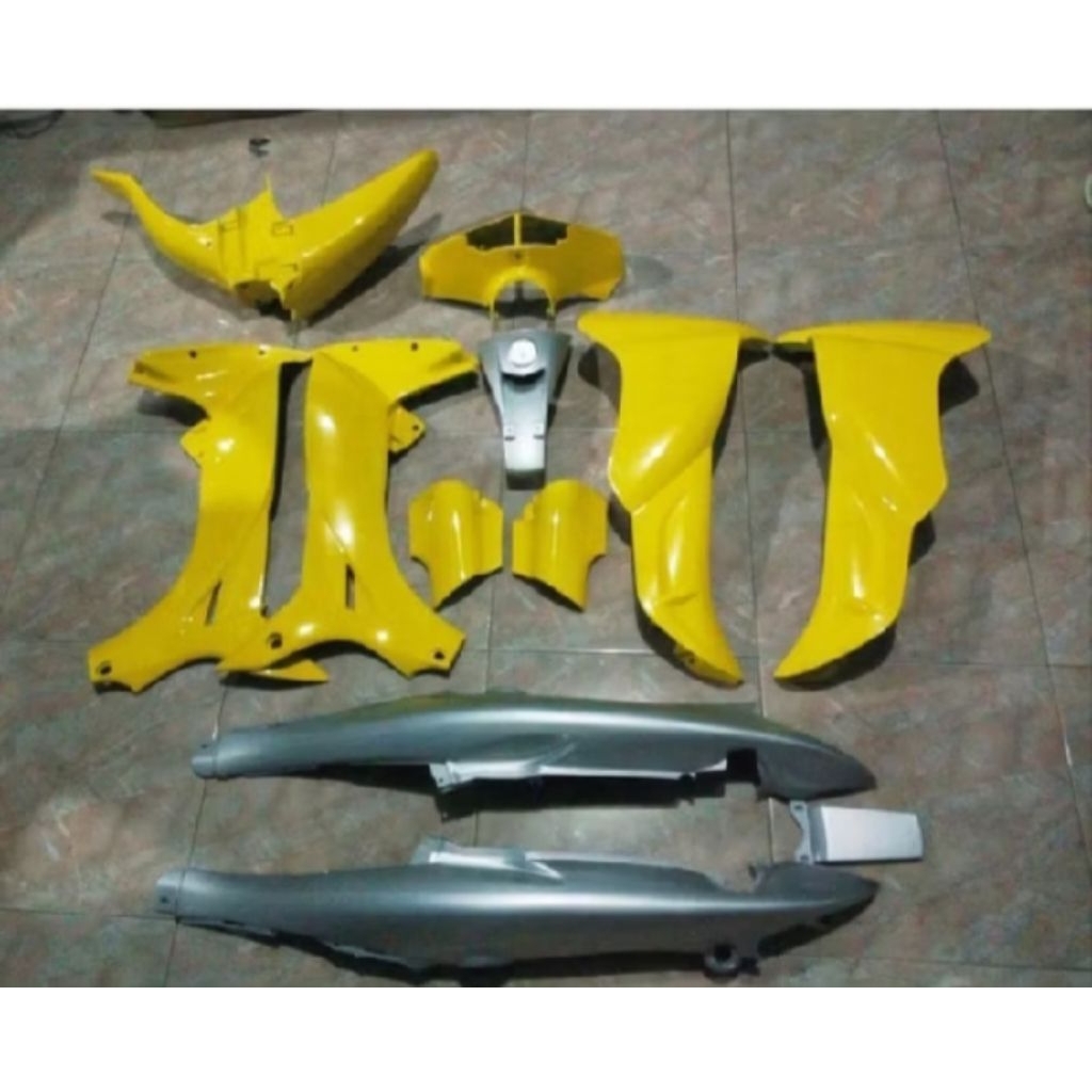 Jual fullsettt cover body halus Jupiter Z lama warna kuning silver ...
