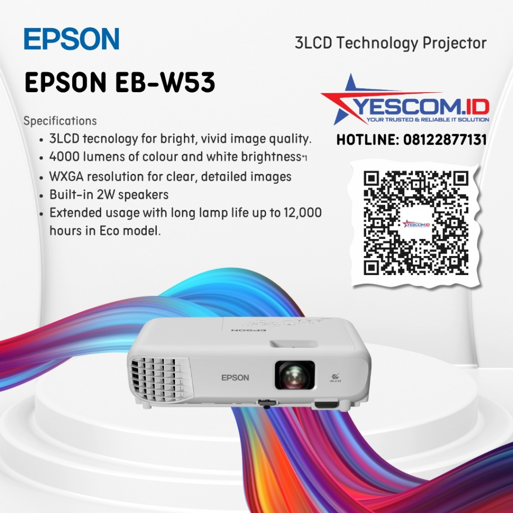 Jual EB-W53 WXGA 3LCD Projector | Shopee Indonesia
