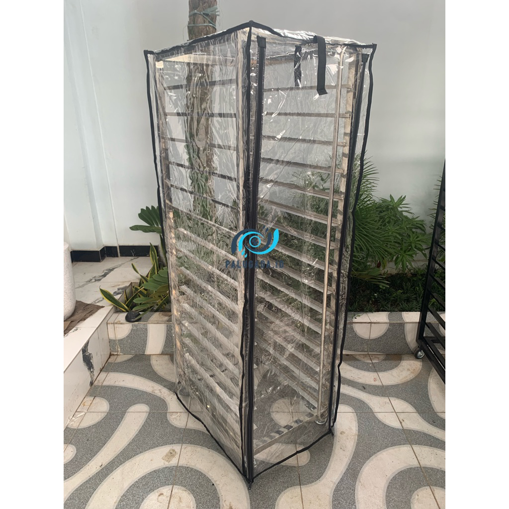 Jual Cover Proofing / Cover Plastik Rak Trolley / Penutup Rak Susun ...