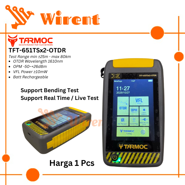 Jual Tarmoc TFT-651TSx2-OTDR | Smart mini Touch Screen Active/Online ...