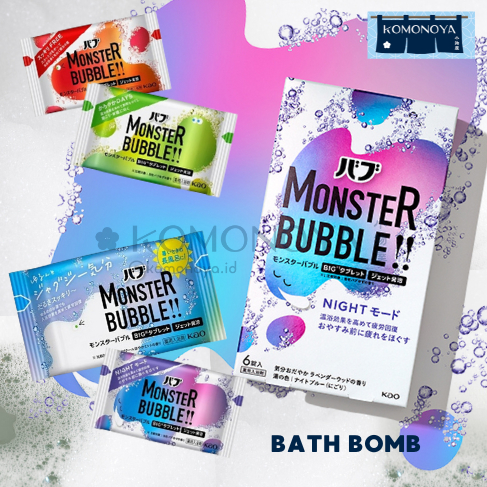 Jual Kao Bub Bath Bomb Jepang Sabun Mandi Monster Bubble (1pcs ...