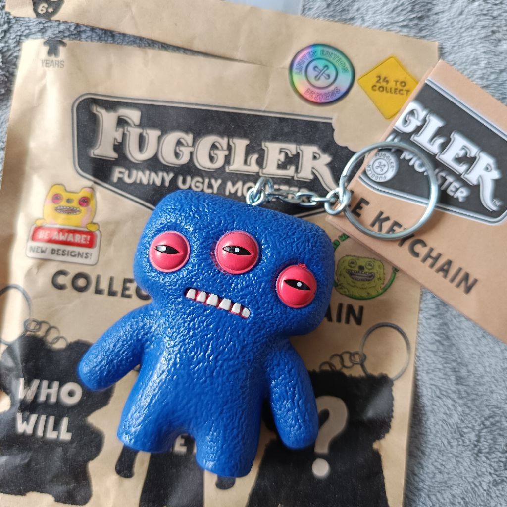 Jual Gantungan Kunci Fuggler Annoyed Alien Blue Funny Ugly Monster ...