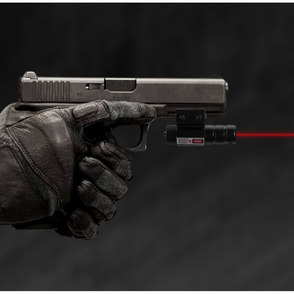 Jual Tactical Red Dot Laser Gun Mount Airsoft Rifle 11/20mm - HJ11 ...