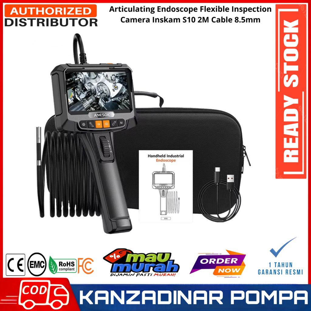 Jual Articulating Endoscope Flexible Inspection Camera Inskam S10 2M ...