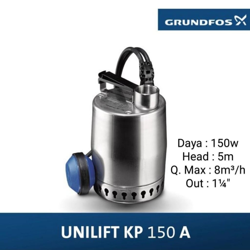 Jual grundfos unilift KP 150 A pompa celup stainless | Shopee Indonesia