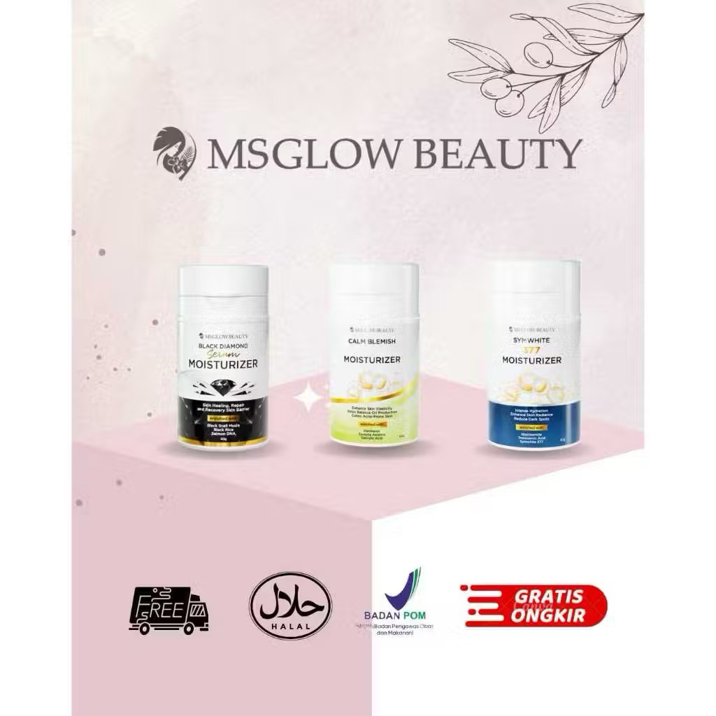 Jual MS GLOW - MOISTURIZER SYMWHITE 377 & CALM BLEMISH PELEMBAB TERBARU ...