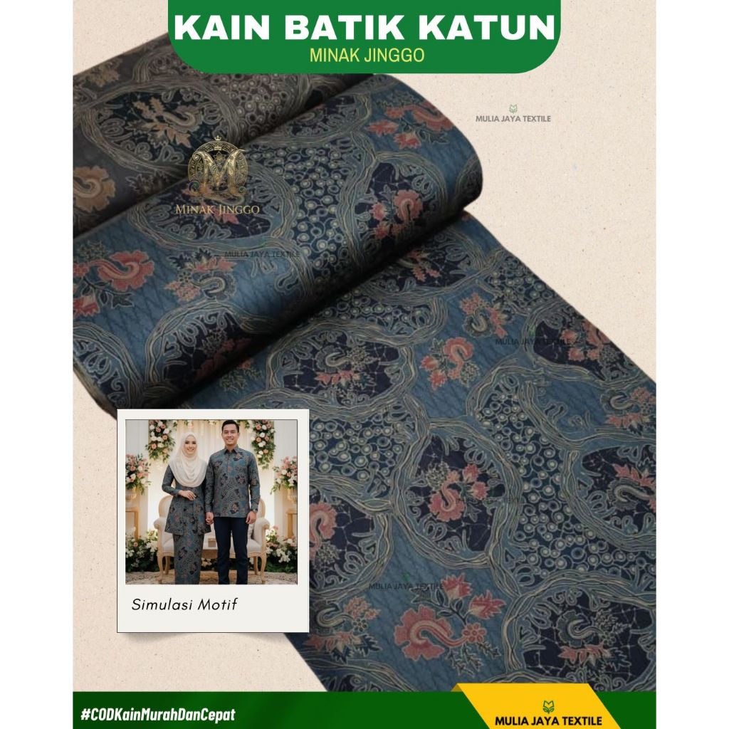 Jual Kain Batik Katun Motif Premium Halus 50s Murah Meteran Bahan Batik ...