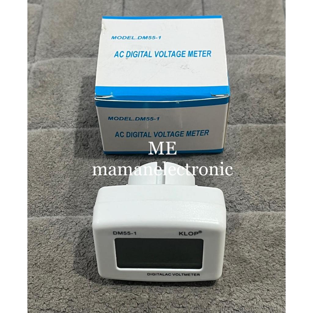 Jual Voltmeter AC Volt Meter 220V Plug EU Alat Ukur Tegangan Listrik ...