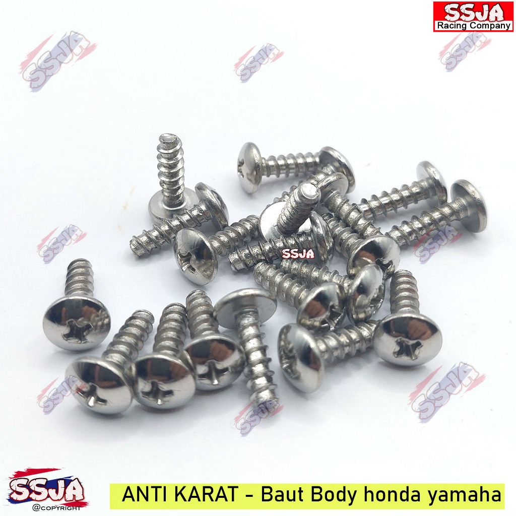Jual baut cacing body motor isi 20pc anti karat | Shopee Indonesia