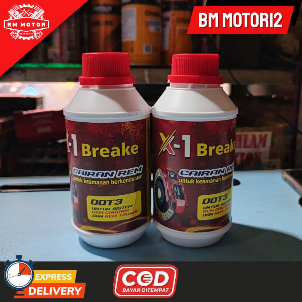 Jual Minyak Rem Oli Rem X-1 Breake 300ml UNIVERSAL untuk semua jenis ...