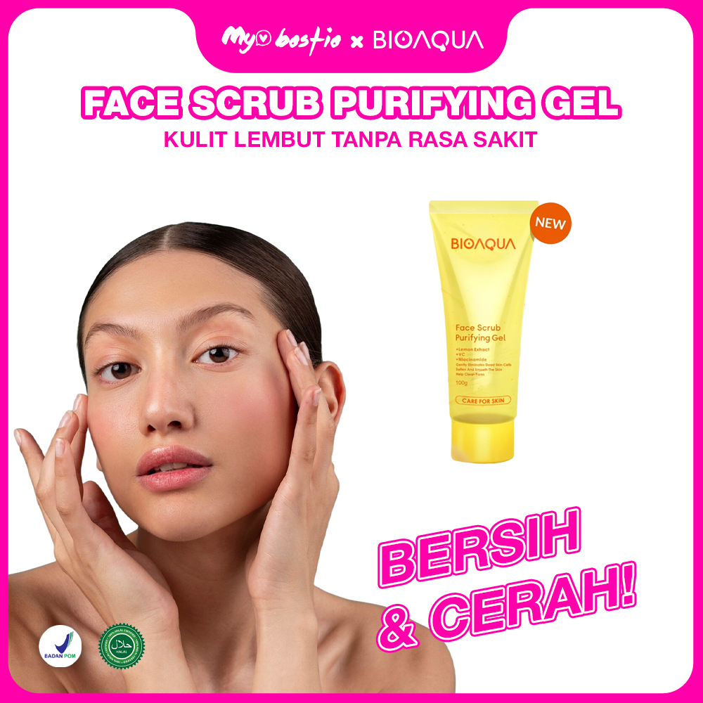 Jual My bestie Official - BIOAQUA New Face Scrub Purifying Gel 100g ...